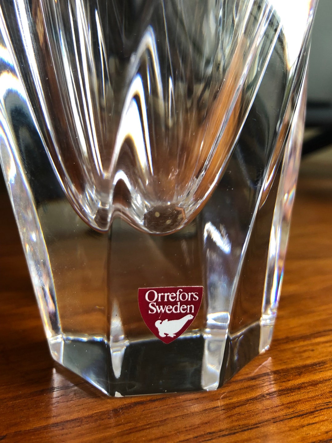 Orrefors Crystal Vase - Etsy