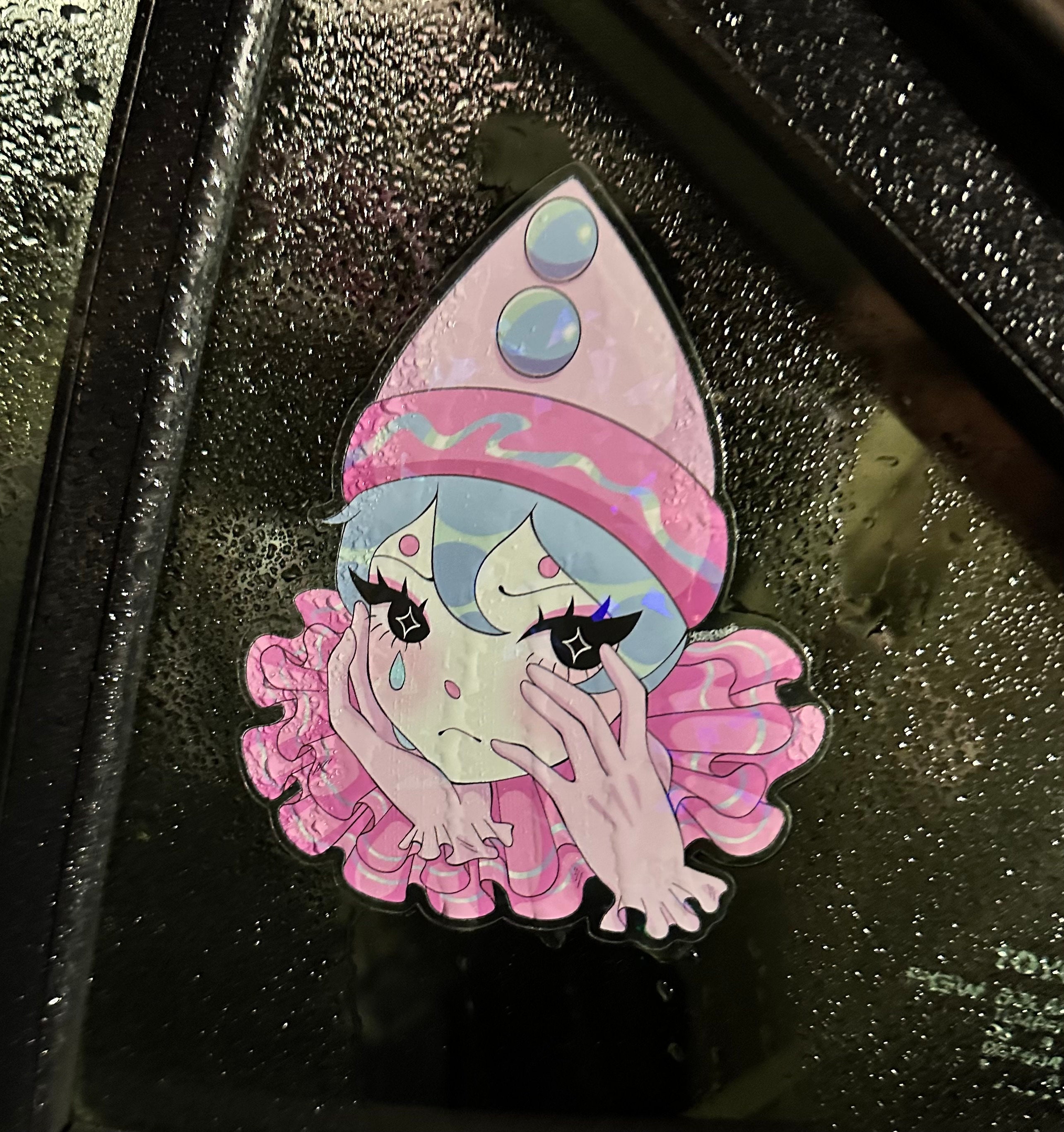 Clown Girl Sticker - Etsy