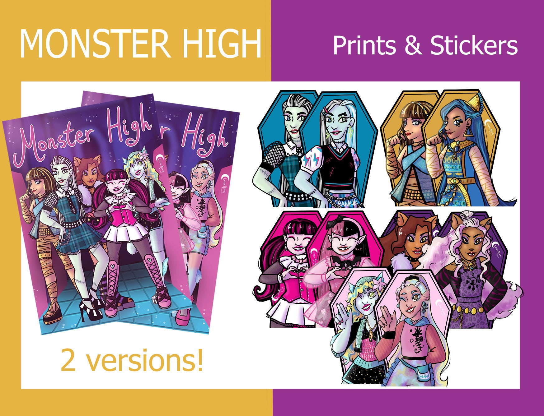 Monster High Printable Labels