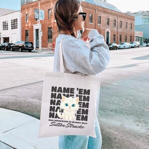 Name 'em Sutton RHOBH Cotton Canvas Tote Bag, Real Housewives of ...