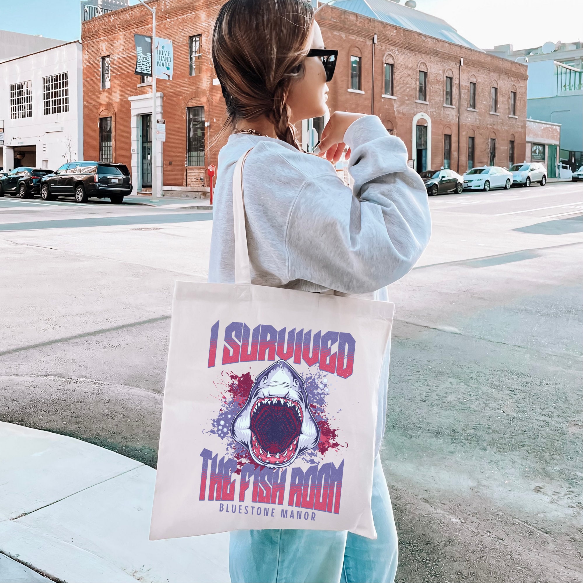 Bluestone Manor Fish Room RHONY Cotton Canvas Tote Bag, Real Housewives ...