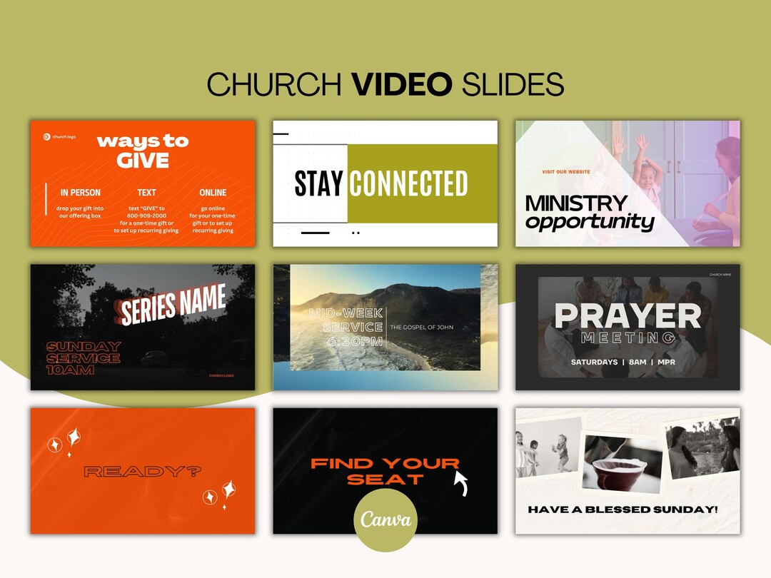 Church Slide Template Digital Download Worship Presentation Motion ...