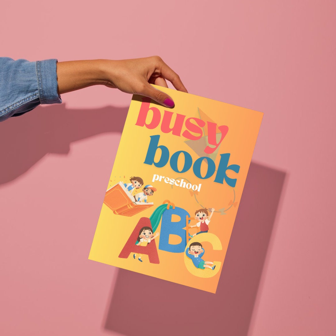 Busy Book for Kids Alphabet, Quiet Book for Toddlers Early Learning ...