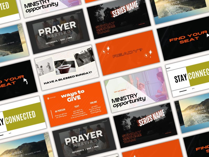 Church Slide Template Digital Download Worship Presentation Motion ...