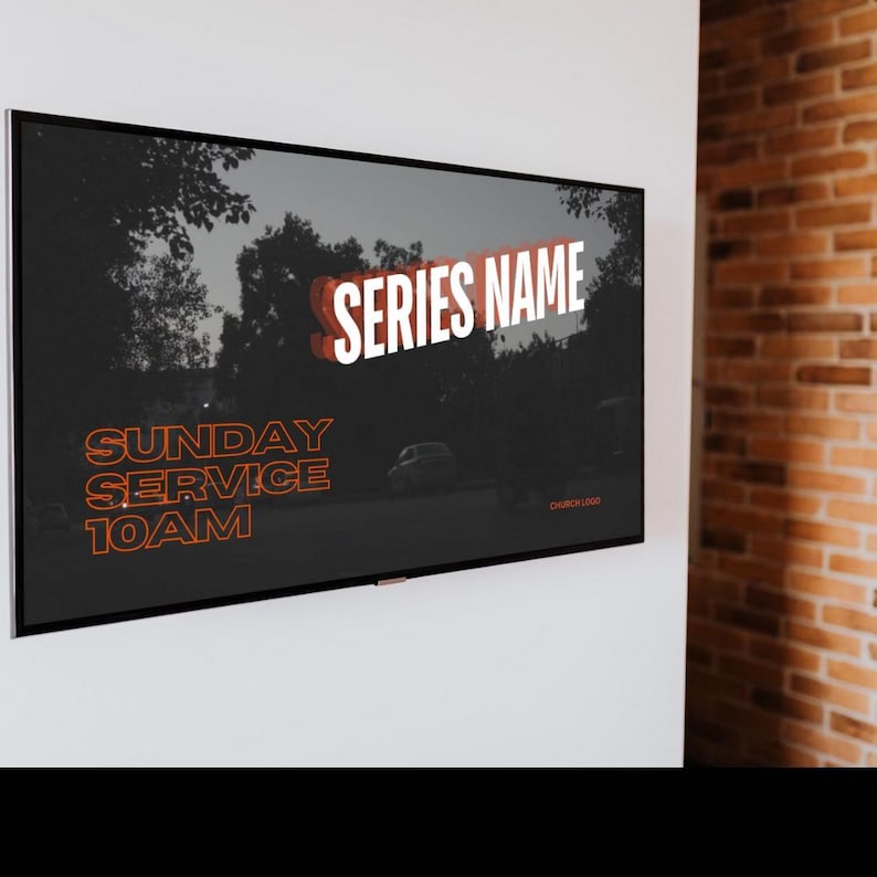 Church Slide Template Digital Download Worship Presentation Graphic ...