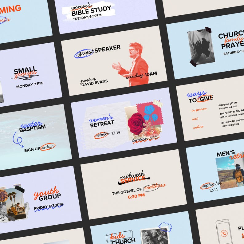 Church Presentation Template Digital Download Editable Slides ...