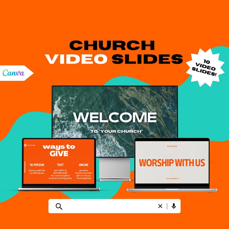 Church Slide Template Digital Download Worship Presentation Graphic ...