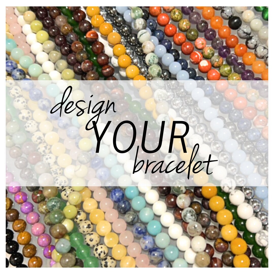 Design Your Own Crystal Gemstone Bracelet - Custom Healing Bracelet - Etsy