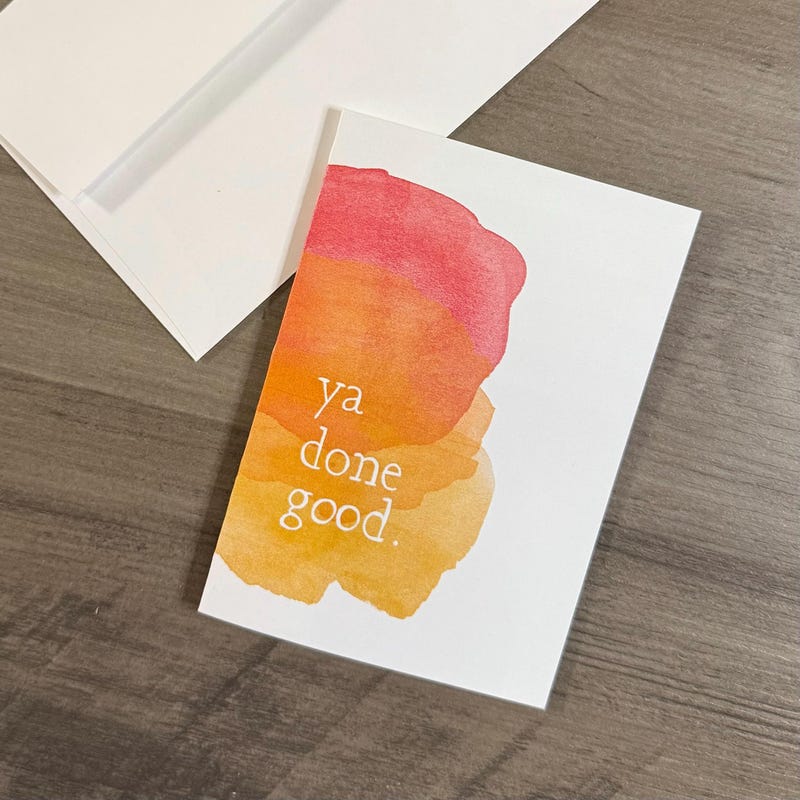 Way to Go Card - Etsy