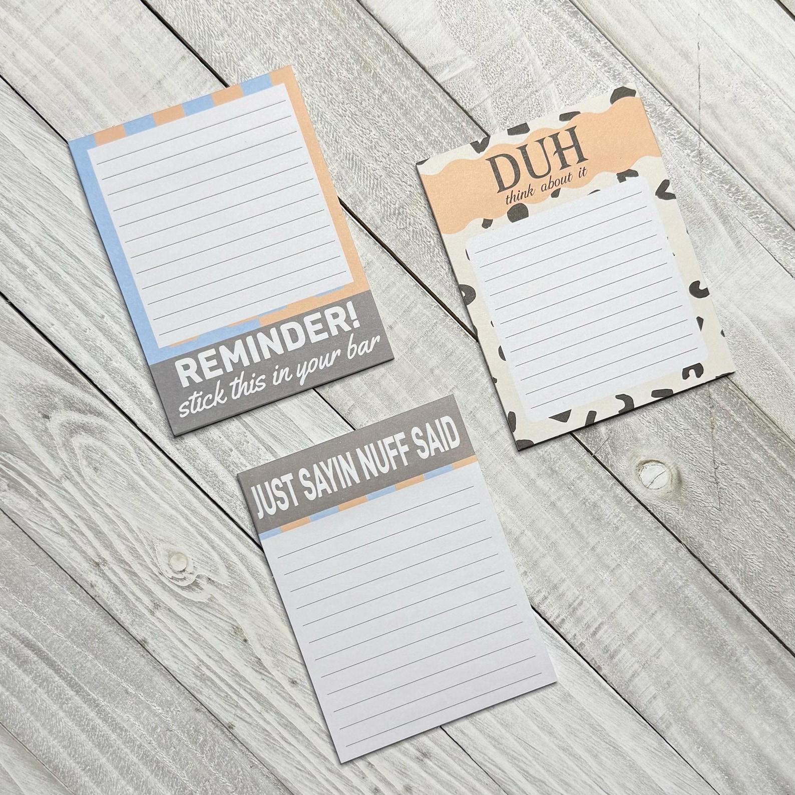 Sarcastic Sticky Notes (NEW SAYINGS & DESIGNS!) (select Your Own ...