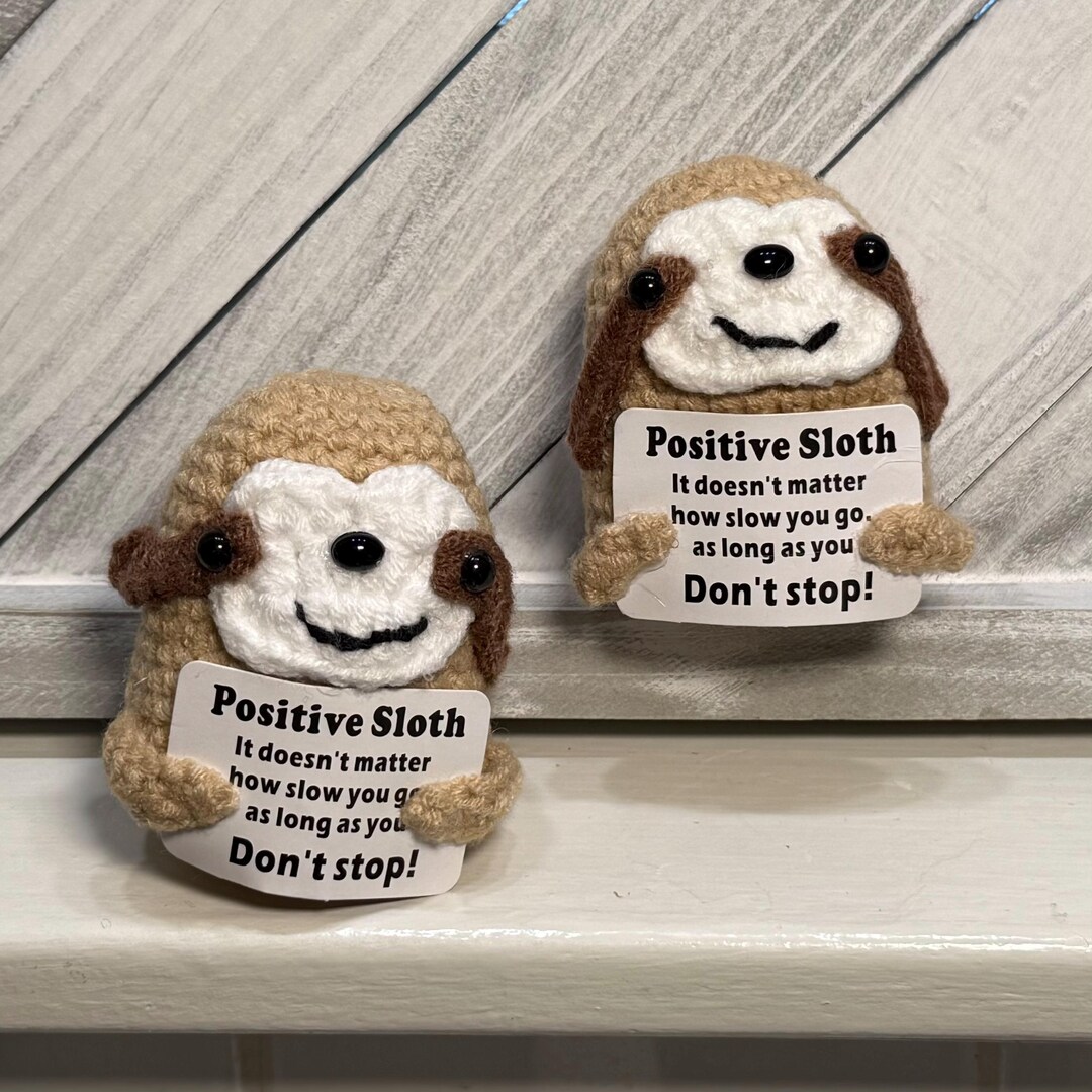 Positive Sloth, Motivational Gift, Co-worker Gift, Student Gift ...