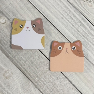 Cute Cat Shaped Sticky Notes (select Your Own), Cat Lover Gift, Cat Mom ...