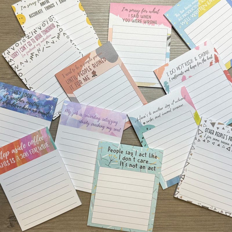 Funny Post It Notes - Etsy