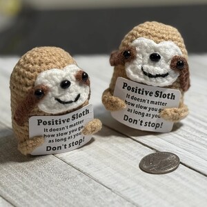 Positive Sloth, Motivational Gift, Co-worker Gift, Student Gift ...