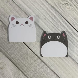 Cute Cat Shaped Sticky Notes (select Your Own), Cat Lover Gift, Cat Mom ...