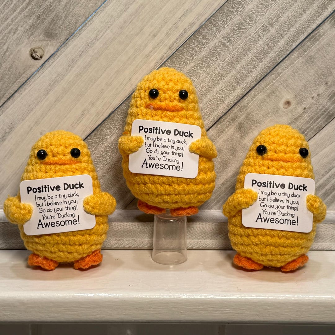 Positive Duck, Motivational Gift, Co-worker Gift, Student Gift ...