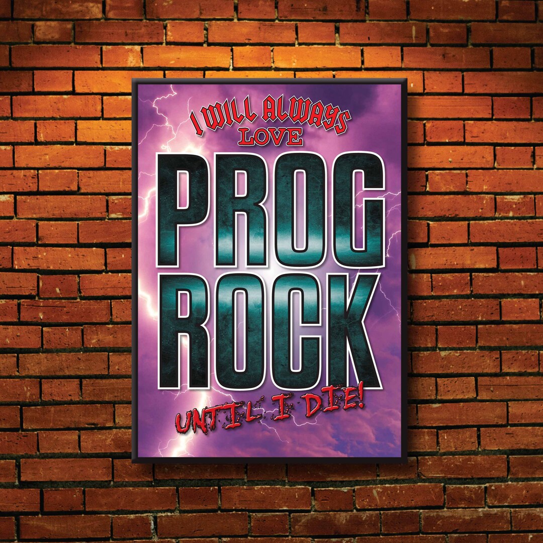 Love Prog Rock Art Print Birthday Card/ Music Poster / Wall - Etsy