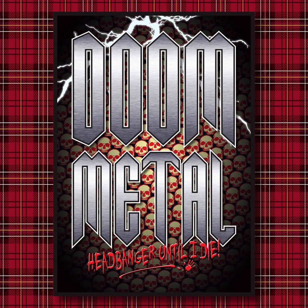 Doom Metal Art Print / Music Poster / Wall Art / Metalhead - Etsy