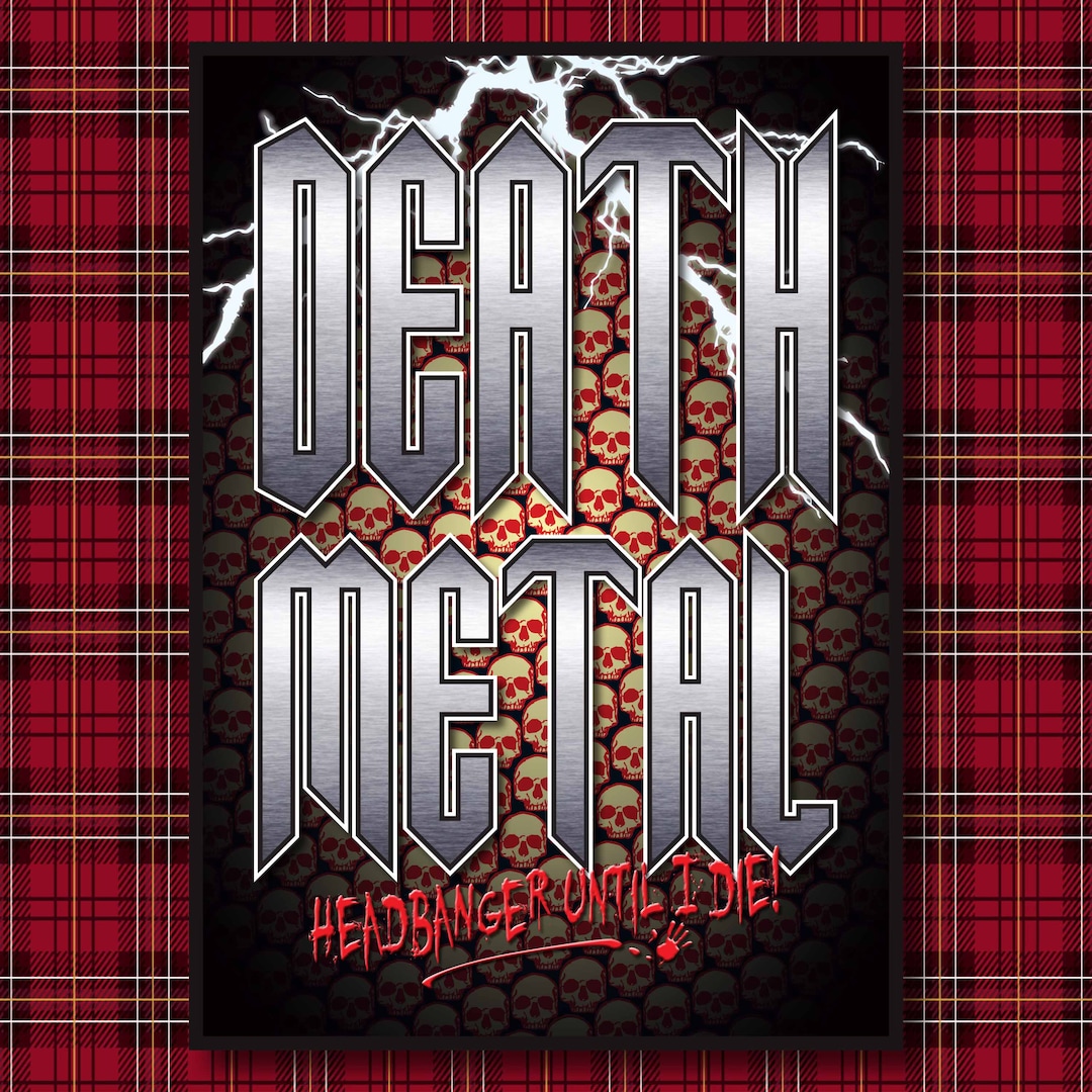 Death Metal Art Print / Music Poster / Wall Art / Metalhead - Etsy