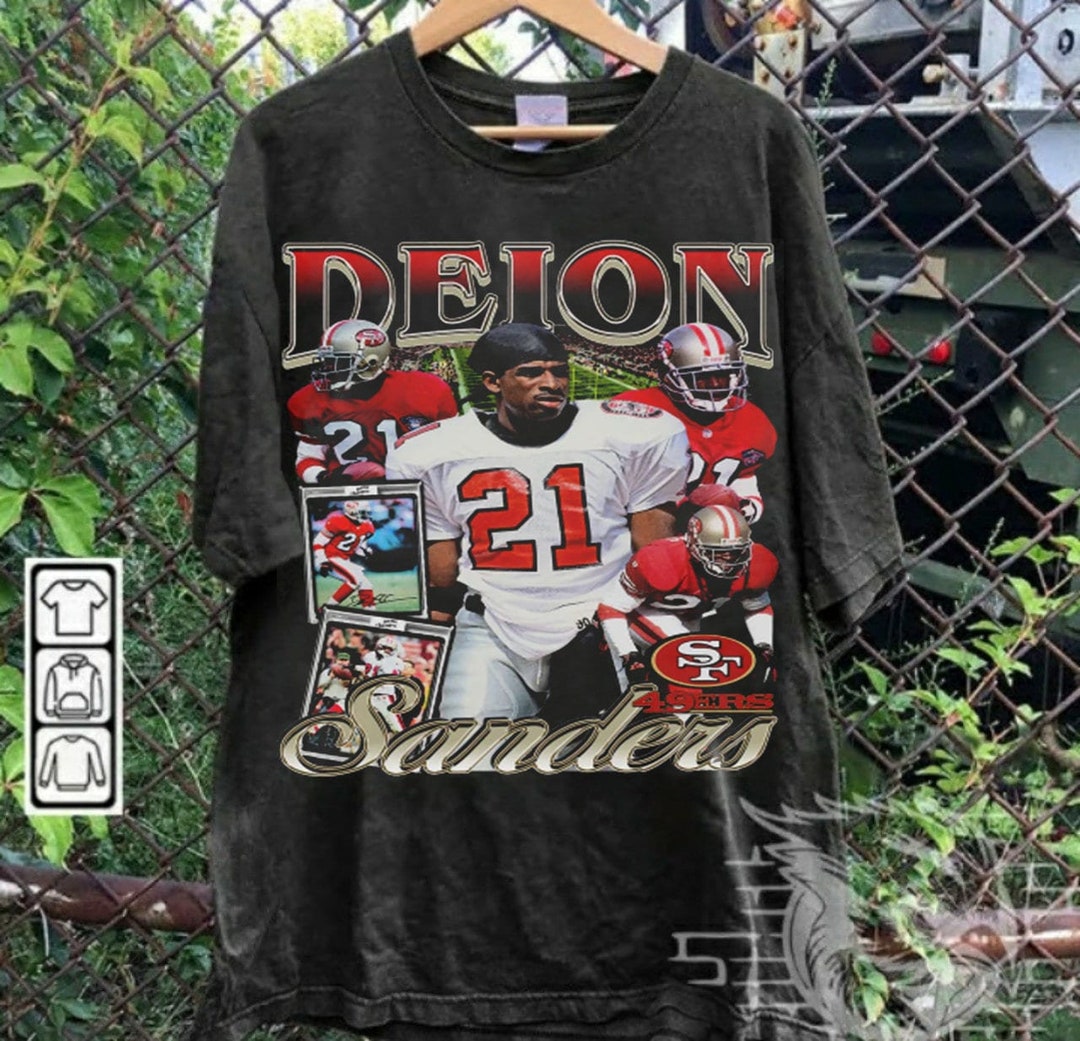 Vintage Deion Sanders Bootleg Style Shirt Deion Sanders - Etsy