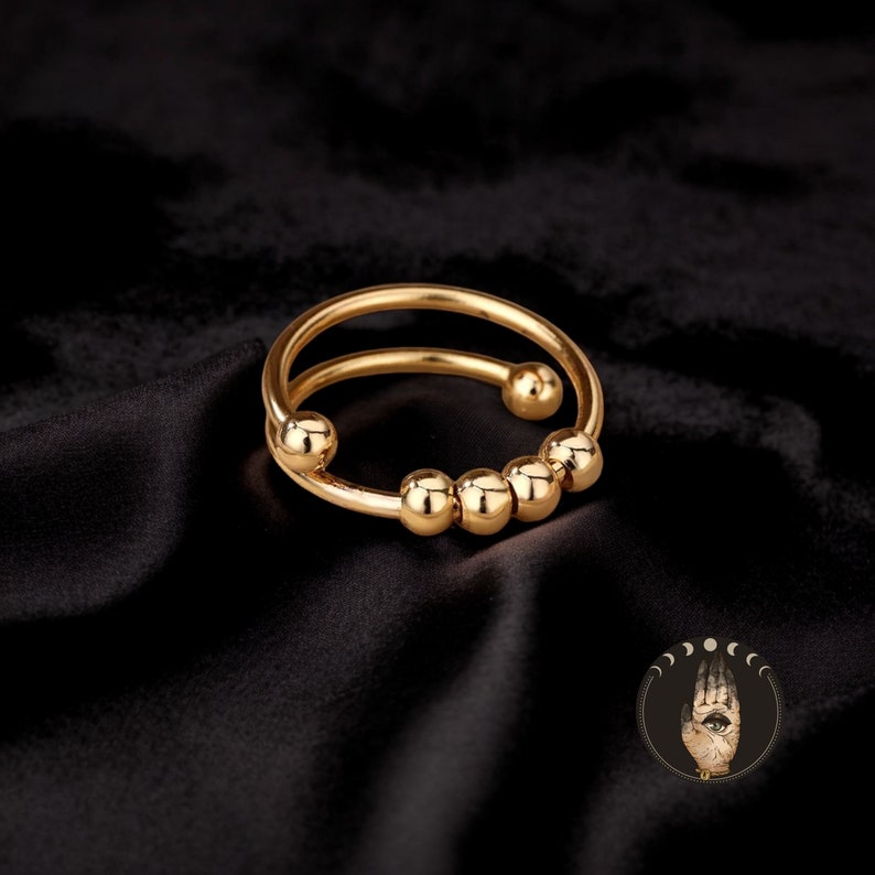 Anti Anxiety Ring, Adjustable Anxiety Ring, Fidget Anxiety Ring ...