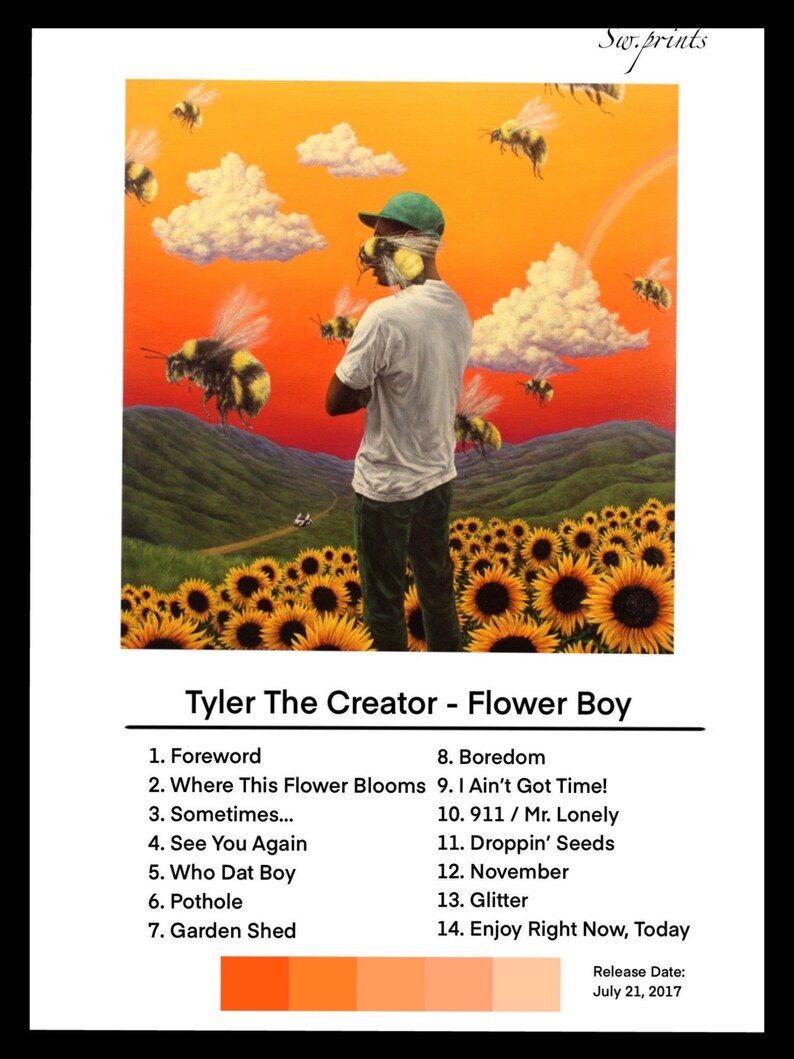 Tyler the Creator - Flower Boy Poster - Etsy