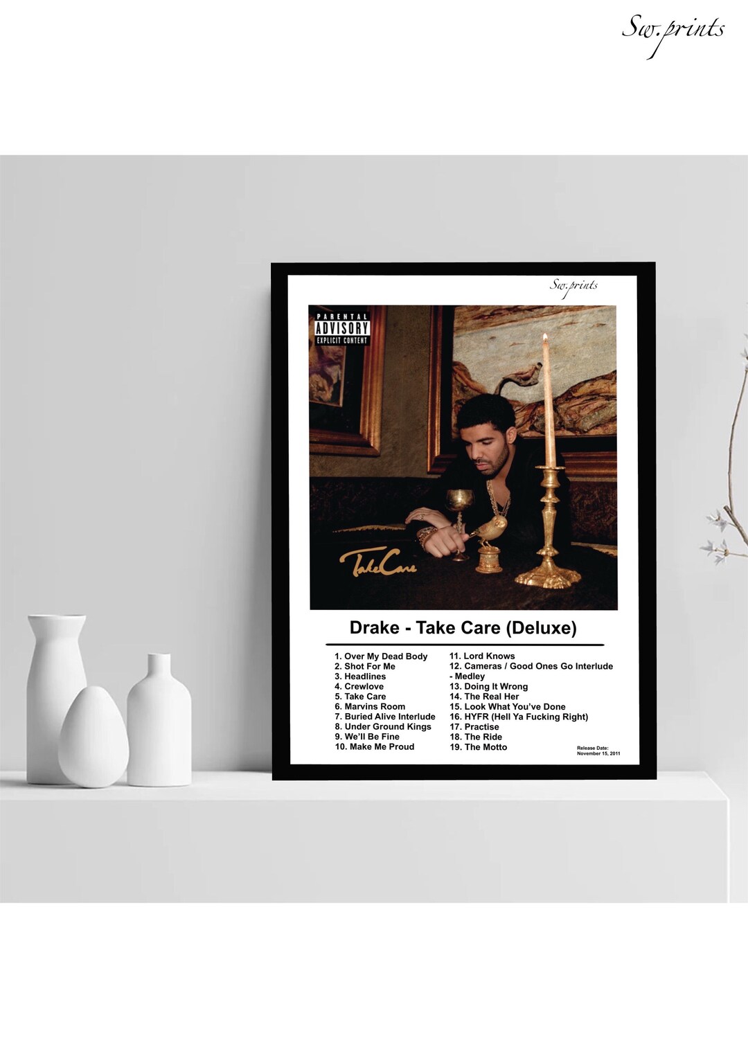 Drake - Take Care (deluxe) Music Poster - Etsy