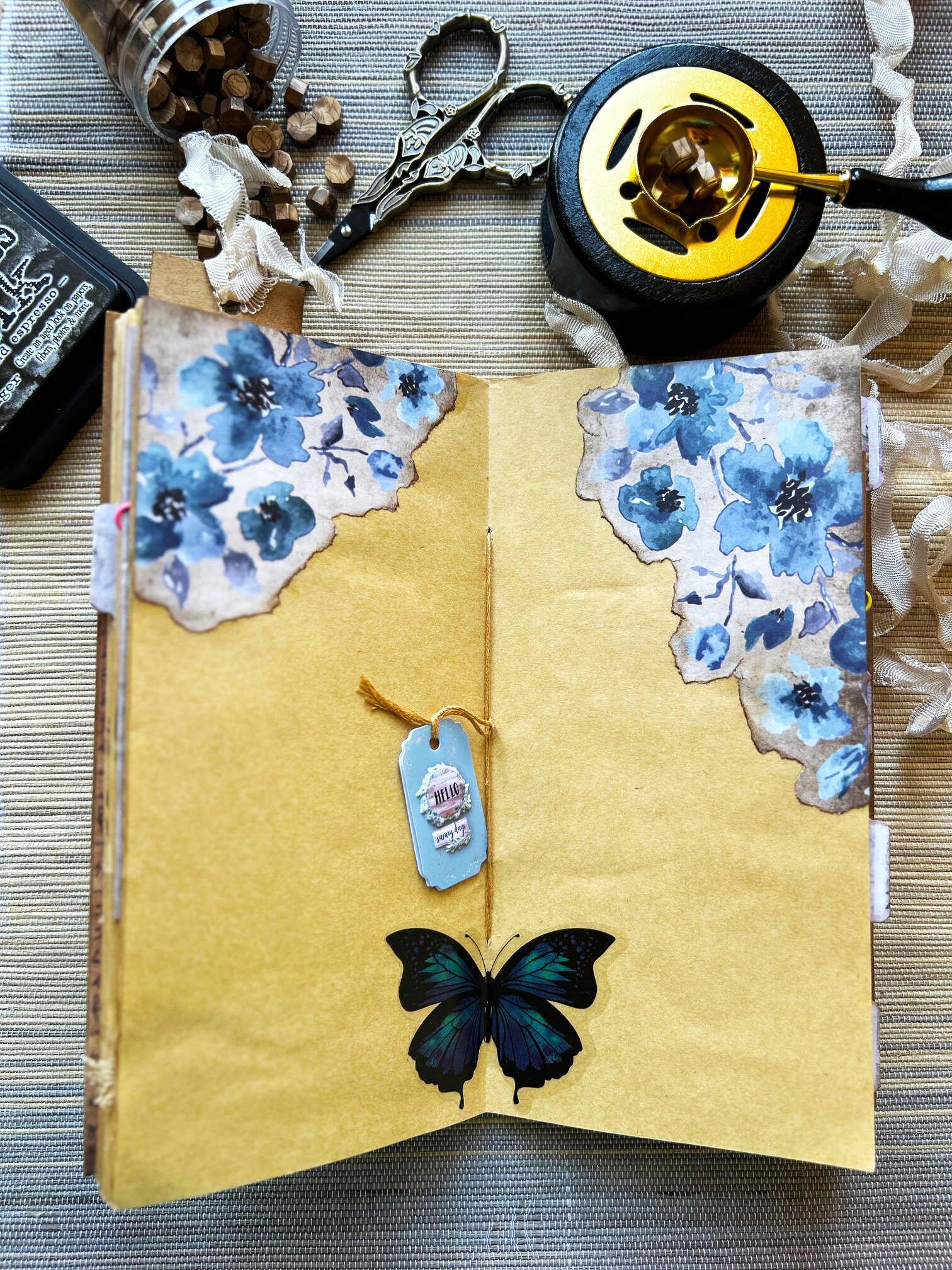 Handmade Vintage Junk Journal, Traveler Notebook, Diary, Cookbook - Etsy