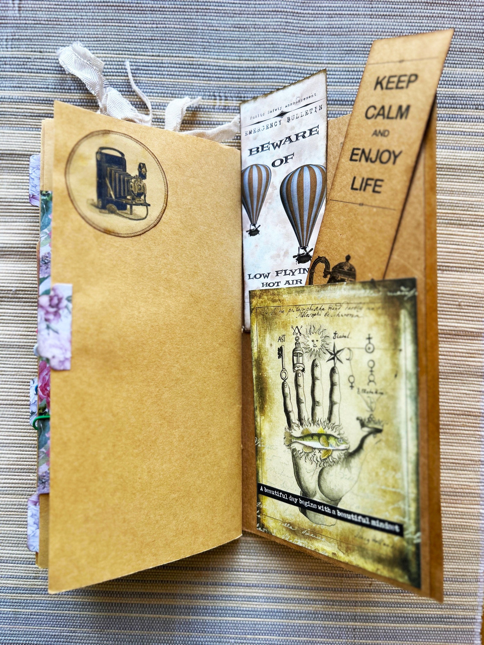 Handmade Vintage Junk Journal, Traveler Notebook, Diary, Cookbook - Etsy