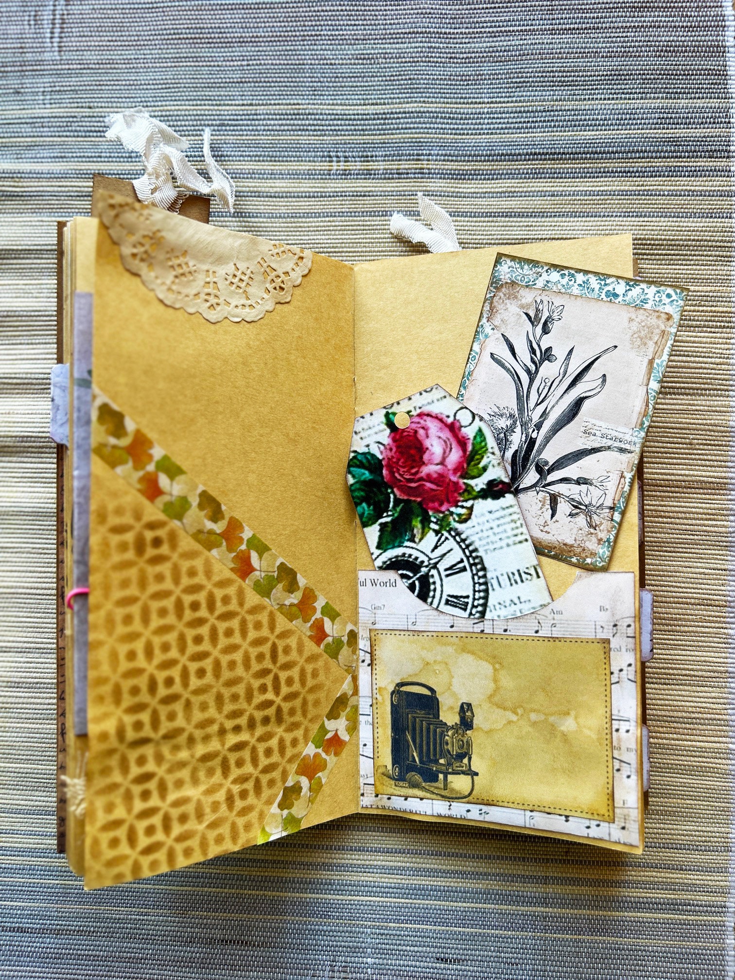 Handmade Vintage Junk Journal, Traveler Notebook, Diary, Cookbook - Etsy