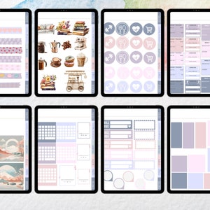 Pastel Sticker Pack, Digital Sticker Goodnotes, Digital Planning Kit ...