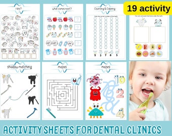 Dental Health Printable Activity for Kids, Preschool Busy Book ...