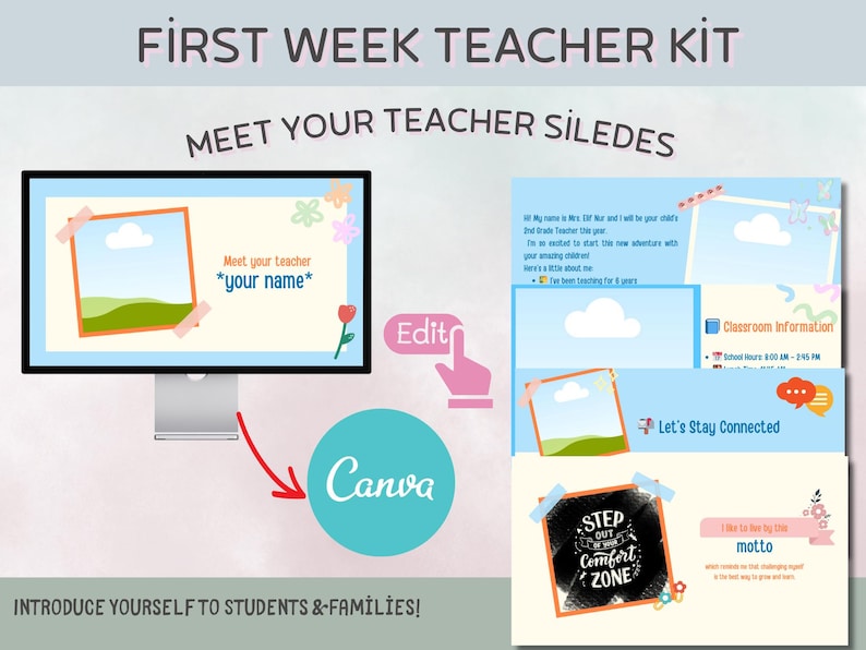 Editable Teacher Bundle: Parent Letters, Forms, Info Sheets (canva ...