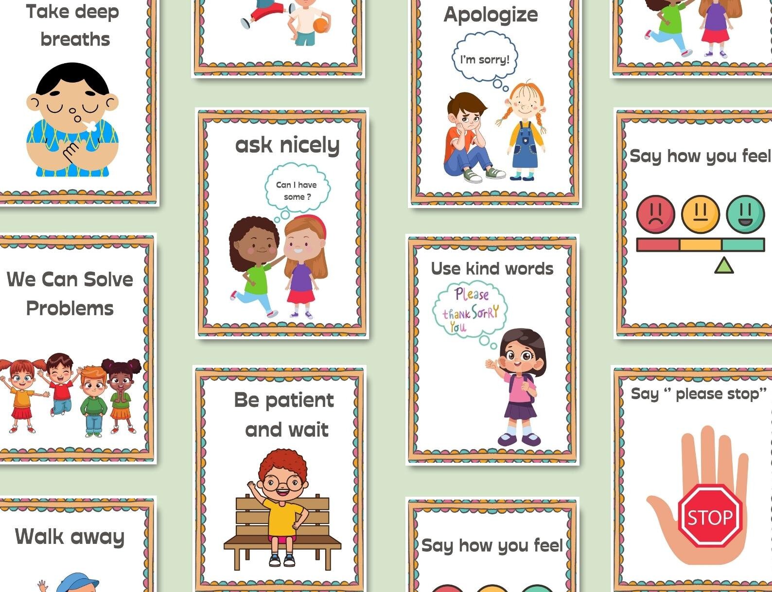 Problem-solving Toolkit for Young Learners, 14 Calming Corner Posters ...