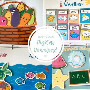 Preschool Learning Binder, Busy Book Printable, Pre K Learning ...