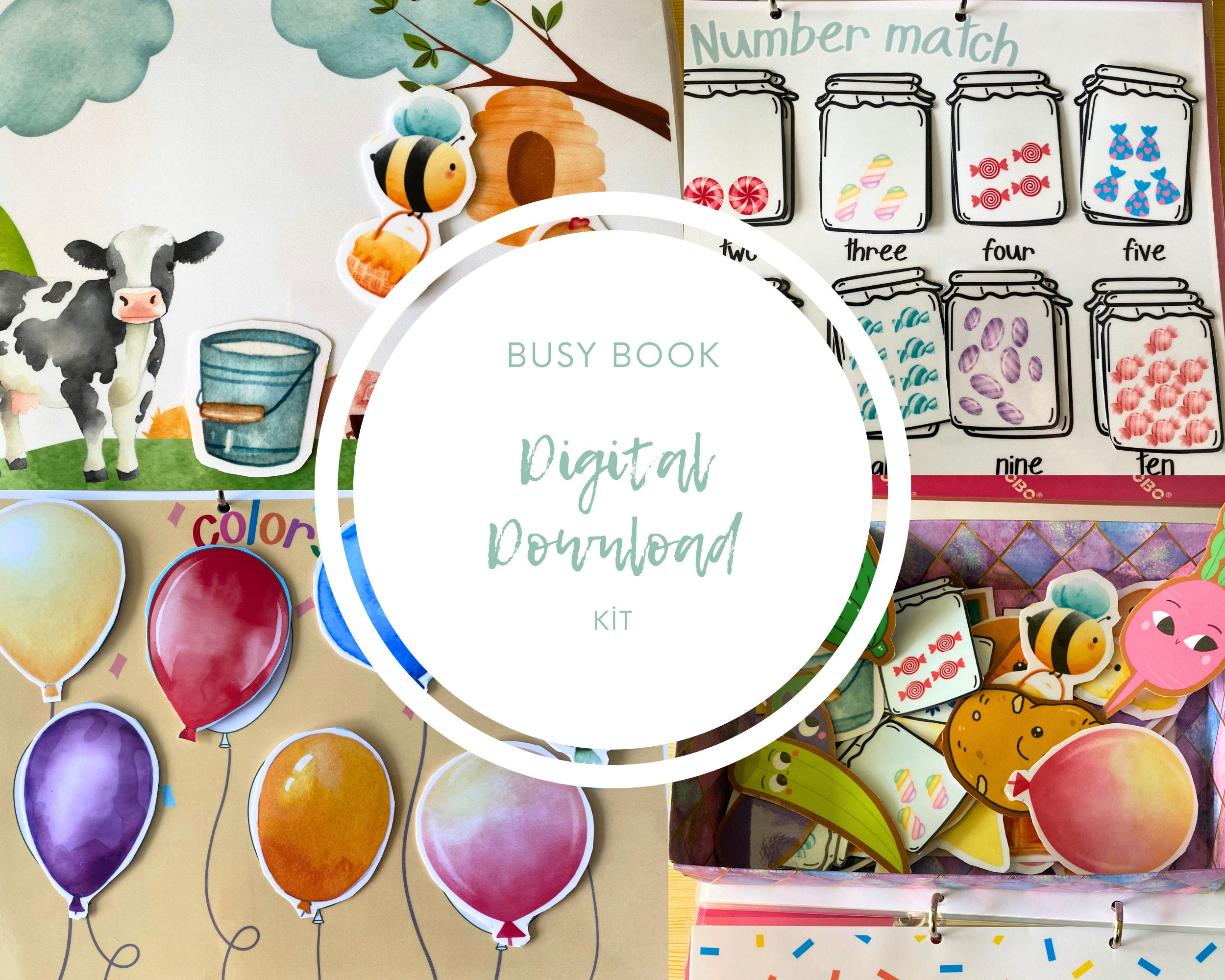 Preschool Learning Binder, Busy Book Printable, Pre K Learning ...