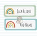 Rainbow Classroom Name Tags: Editable Teacher Labels (digital Download ...
