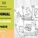 50 Printable Animals Coloring Pages for Kids, 50 Coloring Pages for ...