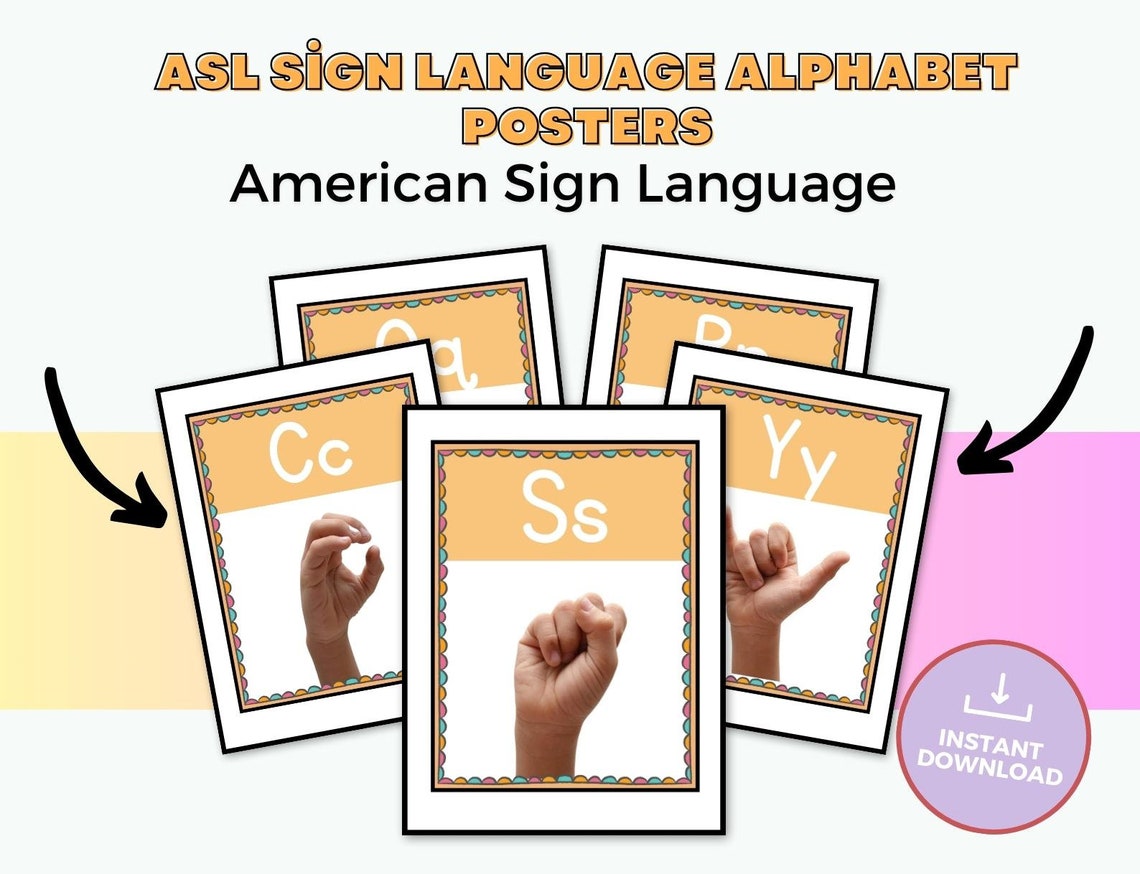 ASL Alphabet, Natural Shooting ASL Alphabet, ASL Sign Language Alphabet ...