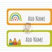 Rainbow Classroom Name Tags: Editable Teacher Labels (digital Download ...