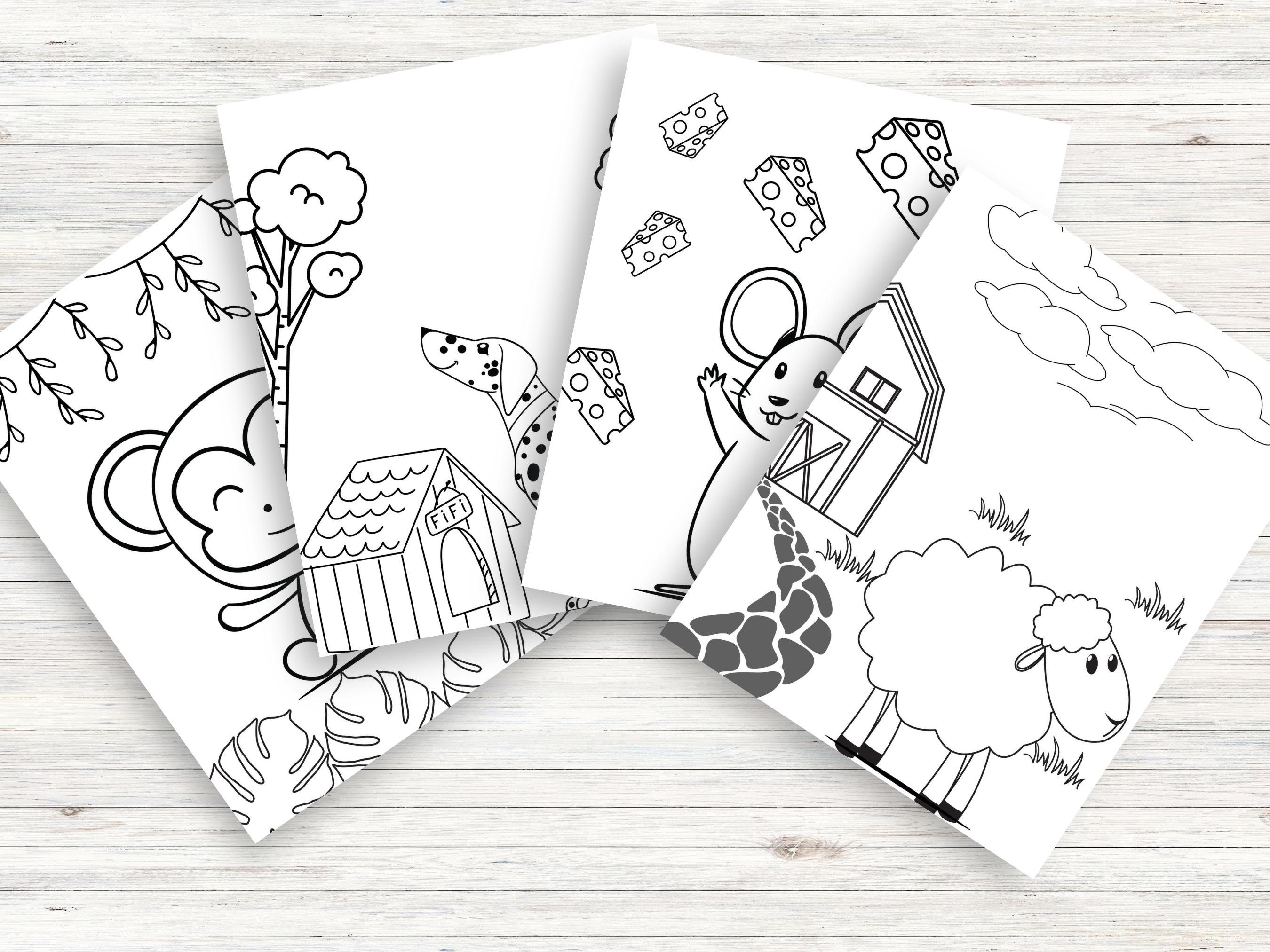 50 Printable Animals Coloring Pages for Kids 50 Coloring - Etsy