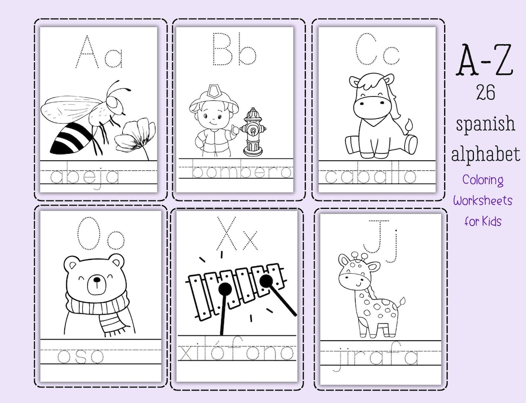 26 Spanish & English ABC Flashcards , Spanish Flashcards for Kids ...