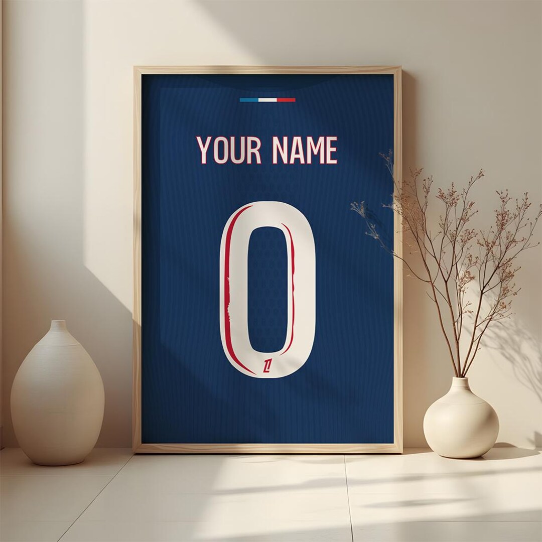 Personalized Poster | Paris Saint-germain (PSG) | Name & Number ...