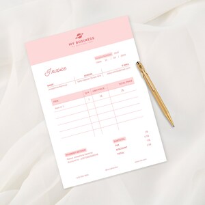 Invoice Template for Small Business Minimal Client Invoice Digital ...