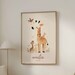 Giraffe Nursery Wall Art Printable, Animal Baby Poster, Cute Giraffe ...