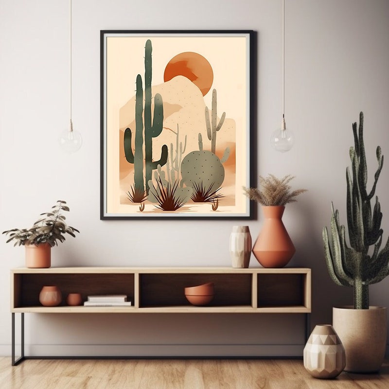 Cactus Wall Art - Etsy