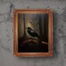 Antique Crow Painting, Crow Wall Art, Halloween Printable Wall Art ...