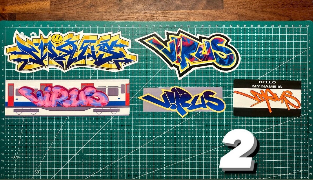 Graffiti Sticker Packs - Etsy UK