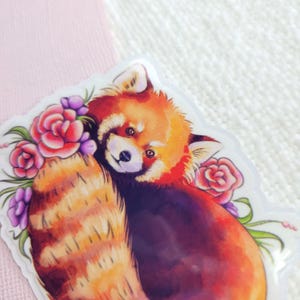 Red Panda Sticker, Premium Glossy Sticker, Waterproof - Etsy