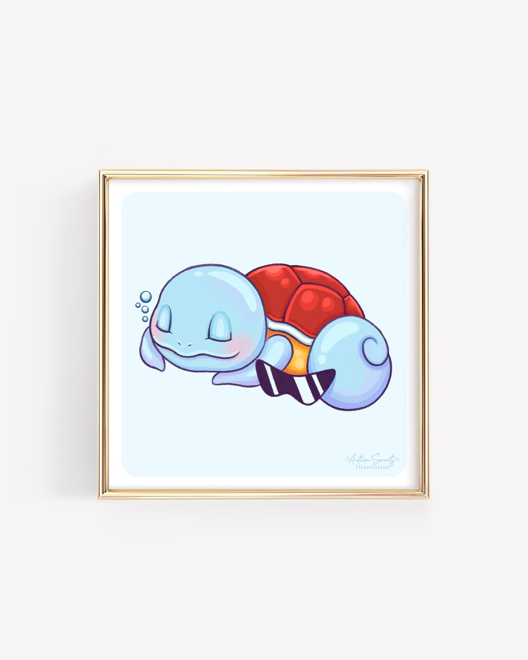 Water-type Pokébaby 5x5 Inch Mini Art Print - Etsy